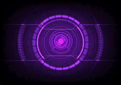 Abstract Technology Background With Violet Hi Tech Communication Concept 16516566 Vector Art At