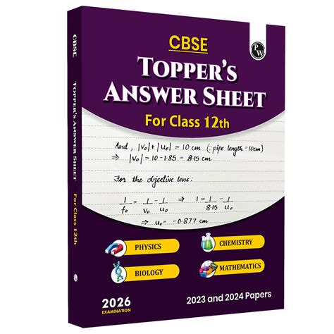 Cbse Class 12 Toppers Answer Sheet For 2026 Exams Pw Store Cbse Class 12 Toppers Answer Sheet For 2026 Exams Pw Store