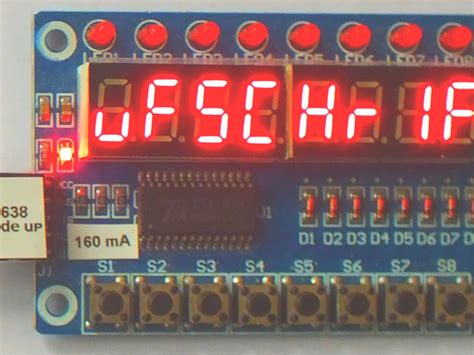Ticker On Tm1638 Controlled 7 Segment Display
