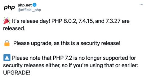 Php 7 3 7 4 And 8 0 Security Release