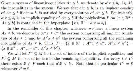 Optimization Proof Of Dimension Of Polyhedron Mathematics Stack
