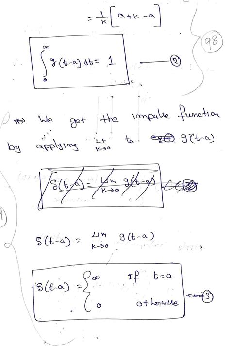 laplace transform of dirac s delta function hand written notes and