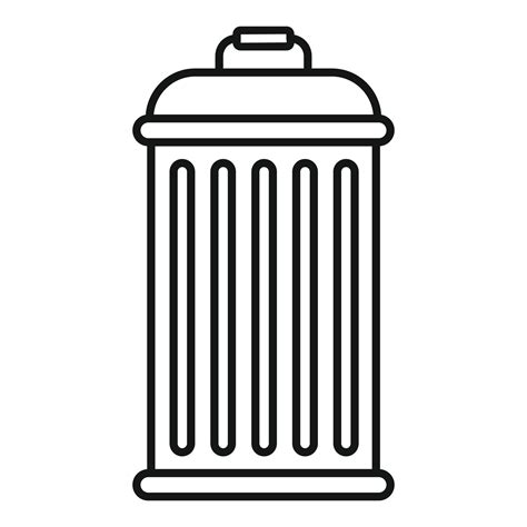 Recycle Bin Icon Outline Style 14495857 Vector Art At Vecteezy