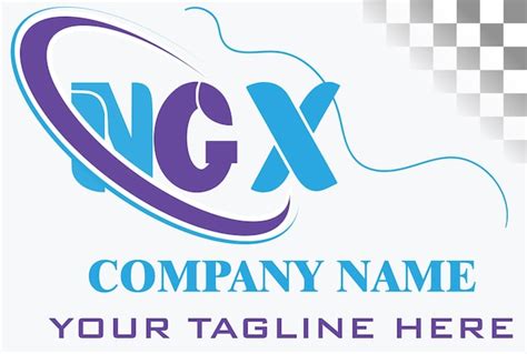 ngx letter logo design premium ai generated vector
