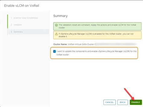 Vxrail Enable Vsphere Lifecycle Management Vlcm Davidringie