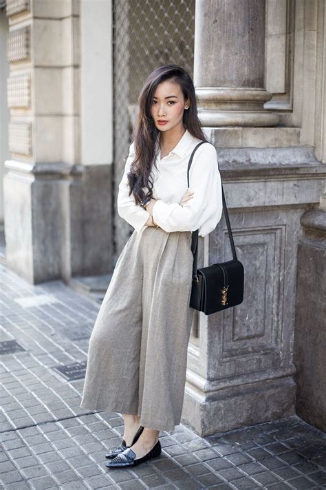 How To Style Culottes For Fall How To Wear Culottes Culottes Outfit