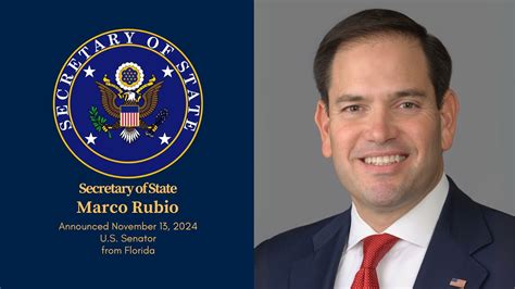 President Elect Donald Trump Nominates Florida Senator Marco Rubio As U