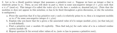 Solved 2 Let M Be A Fixed Positive Integer That Possesses