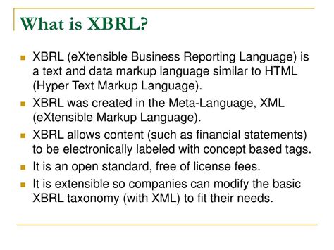 Ppt An Introduction To Xbrl 2007 Acc Educators Conf Some Of The Following Slides Were