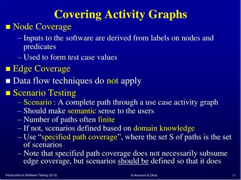PPT Introduction To Software Testing Chapter Graph Coverage For Use Cases PowerPoint