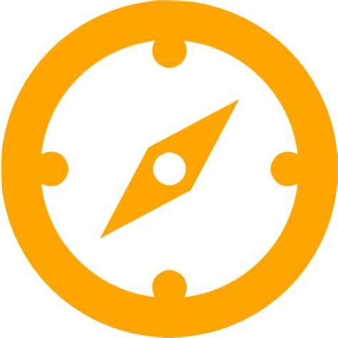 Orange Compass Icon Free Orange Compass Icons