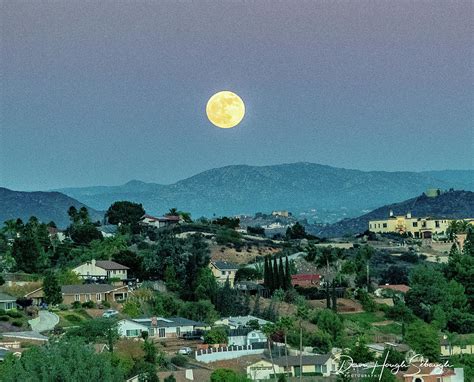 Moon Over Mt Helix Photograph By Dawn Hough Sebaugh Fine Art America