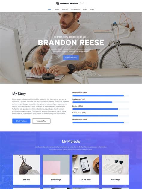 60 Premium Visual Composer Templates Full Website Demos