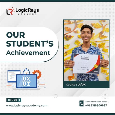 Logicrays Academy On Linkedin Congratulate Career Training Project Ui Ux Uiuxtraining