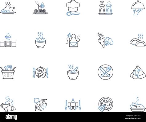 Boiling Line Icons Collection Temperature Heat Bubble Steam Boil