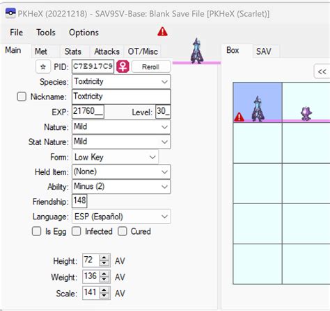 Toxel Evolved Into Low Key Form Toxtricity Is Flagged As Illegal · Issue 3739 · Kwschpkhex