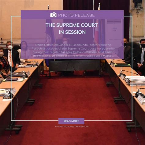 The Supreme Court In Session Supreme Court Of The Philippines