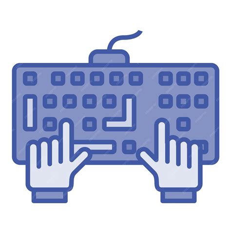 Premium Vector Typing On Keyboard Icon Vector Image Can Be Used For Work From Home