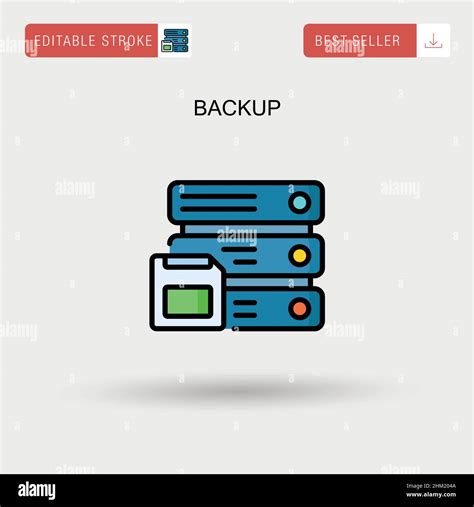 Backup Simple Vector Icon Stock Vector Image Art Alamy