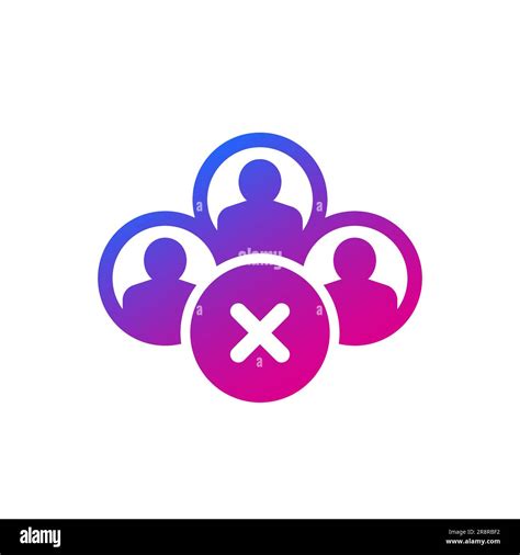 Blocked Users Icon On White Stock Vector Image And Art Alamy