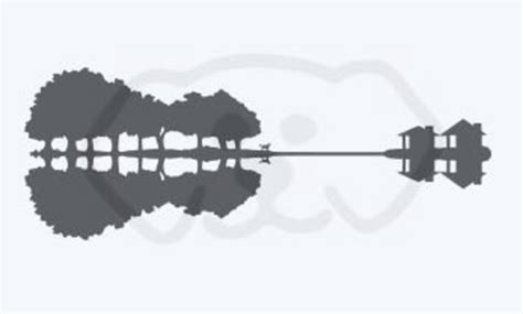 Guitar Trees Lake Reflection SVG PDF PNG Eps Digital Download Cut File Etsy