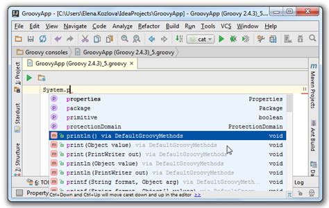 Launching Groovy Interactive Console Help Intellij Idea