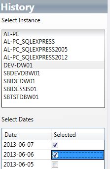 SQL Server Performance History Viewer