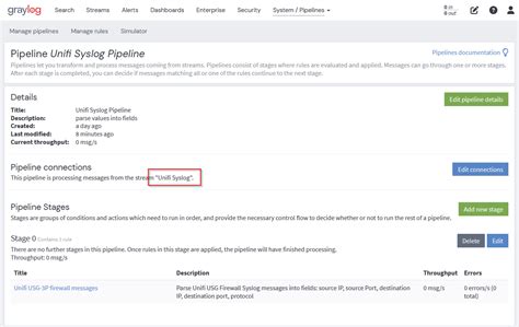Unifi Syslog Stream Pipline Regex Graylog Central Peer Support