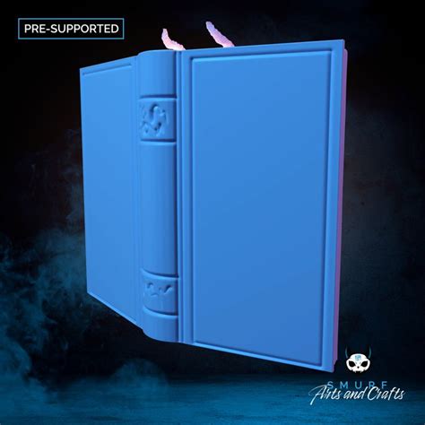 3d Printable Demon Book Wall By Smurf Minis