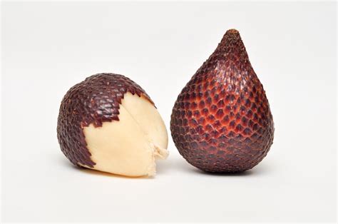 Premium Photo Close Up Of Salaks On White Background