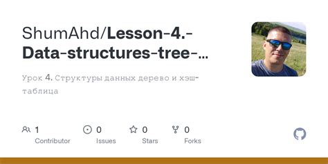 github shumahd lesson 4 data structures tree and hash table Урок 4