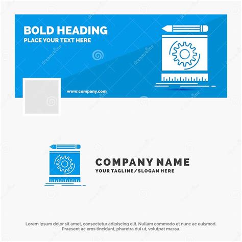 Blue Business Logo Template For Draft Engineering Process Prototype Prototyping Facebook