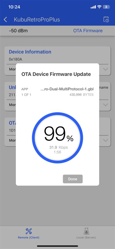 Issue With The Ble Ota When Bonding Required For Ota Transfer Is Enabled
