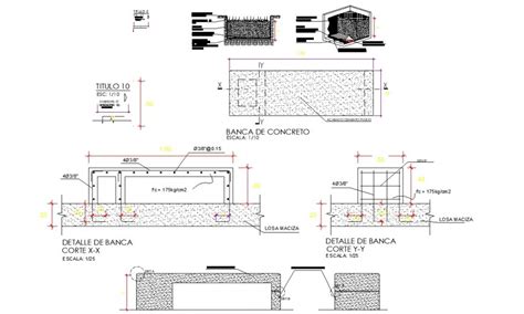 Plan And Section Detail Of Construction Unit D View Layout File In Dwg