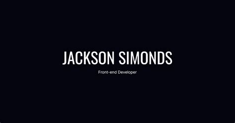 Jackson Simonds