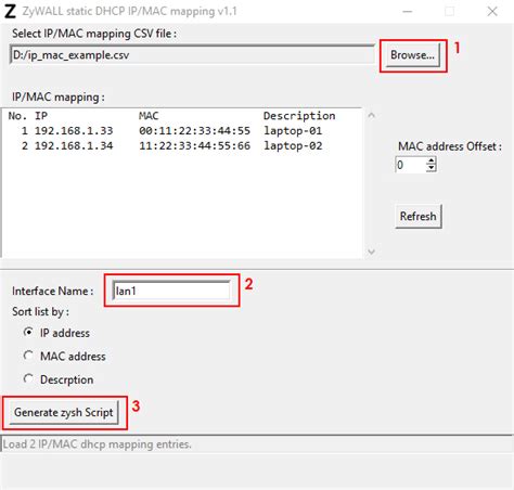 Is It Possible To Import A List Of Static DHCP Assignments To The USG FLEX 500 Firewall Zyxel