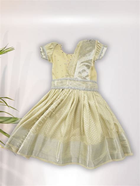 Privisha Soft Silk Pattu Pavadai Combo Set Gold Privisha Online