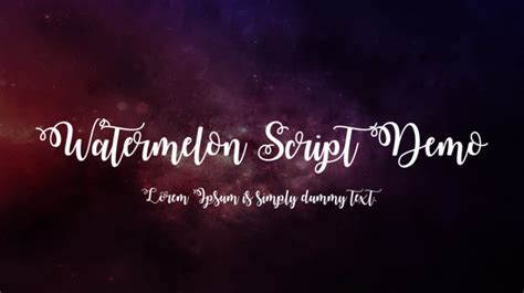 watermelon script demo font download free for desktop and webfont