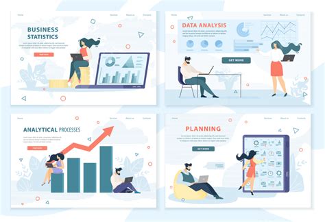Business Statistics Data Analysis Analytical Banner Template Download