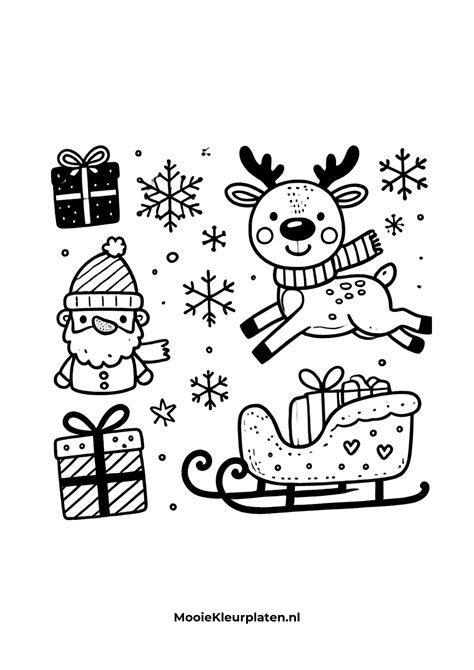 Kleurplaten Kerst Print Kerst Kleurplaten Voor Kinderen