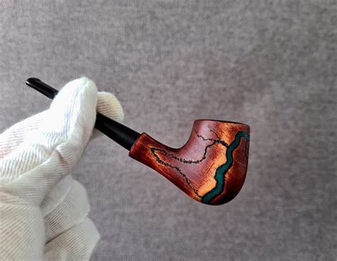 Mini Pipe à Fumer Pipe à Tabac Spark Avec Pierre Précieuse Pipe En Bois Fabriquée à La Main