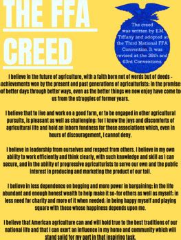 Ffa Creed Poster By Katie Ashton Teachers Pay Teachers