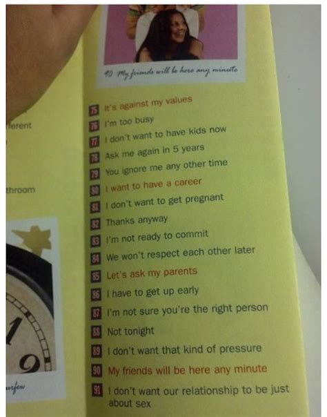 Ridiculous List Of 101 Ways To Say No To Sex Goes Viral On Twitter