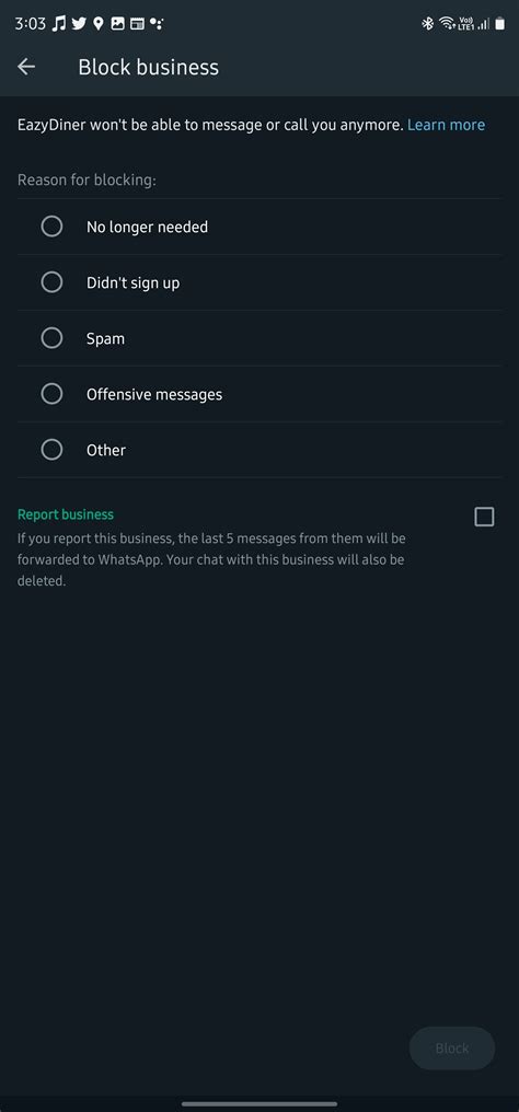 how to block and report spam messages on whatsapp