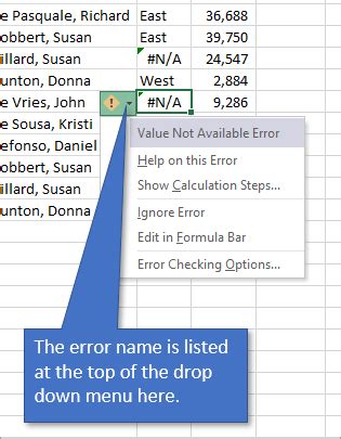 How To Handle Vlookup Formula Errors Excel Campus