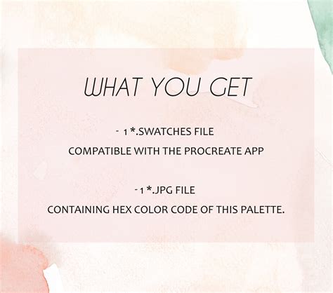 Earth Color Palette Procreate Color Palette Hex Code Ipad Color Palette Swatches INSTANT