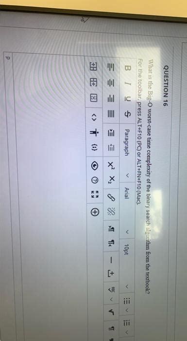 What Is The Big O Worst Case Time Complexity Of The Chegg