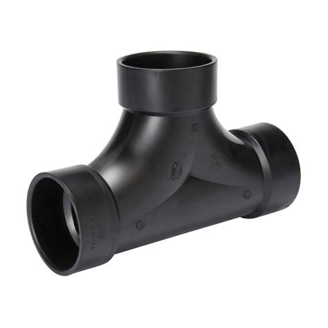 Mueller Streamline 3 In Dia Abs Two Way Cleanout Tee Fitting At