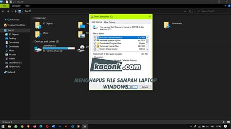 Cara Membersihkan File Sampah Di Laptop Via Disk Cleanup Kaconk