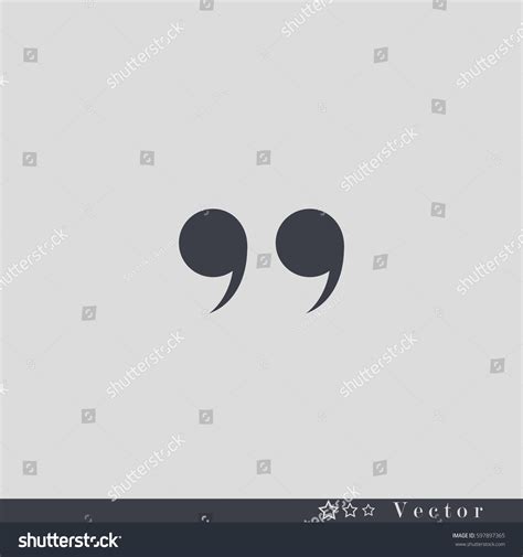 Quotation Mark Symbol Double Quotes Royalty Free Stock Vector Avopix